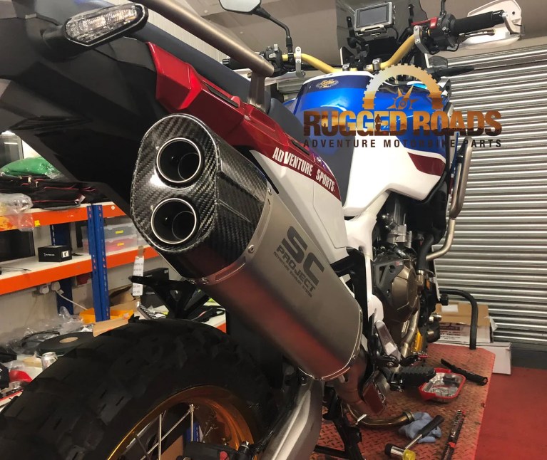 SC Projects - Full Titanium System With Adventure Silencer - CRF1000 ...